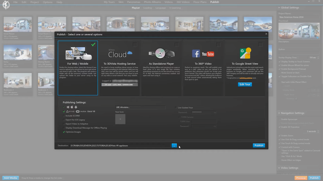 How to add and view your 360 virtual tour in Oculus Quest - Wavyos ...
